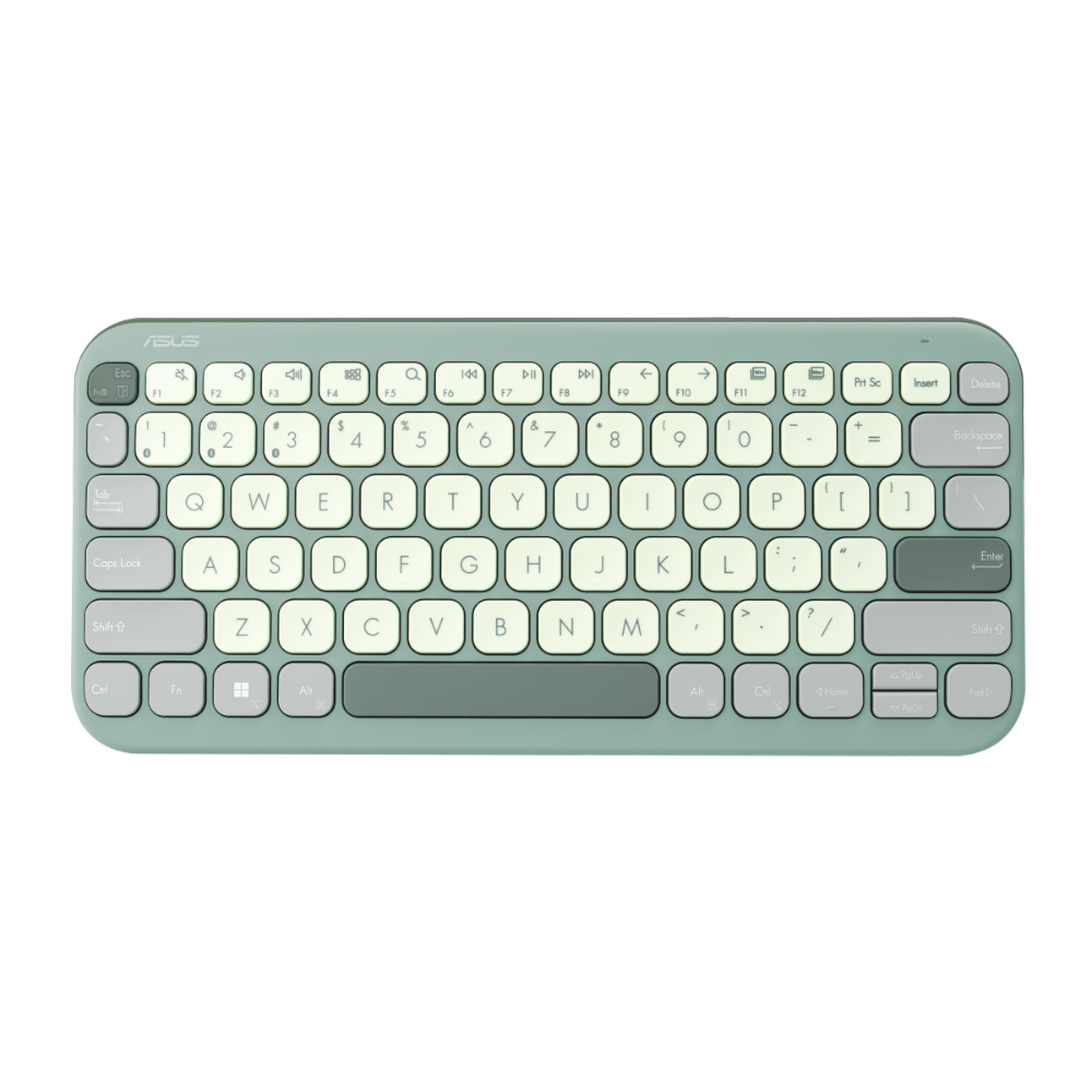 מקלדת אלחוטית ASUS Marshmallow Keyboard KW100 BT Green Tea | אמ קי ...